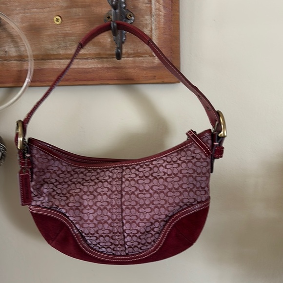 Coach | Bags | Coach Burgundy Shoulder Bag | Poshmark
